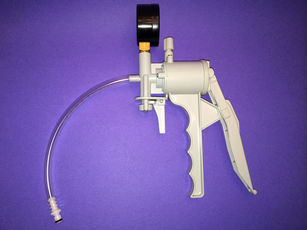 Grey Hand Pump with PVC Tubing & Male Fitting