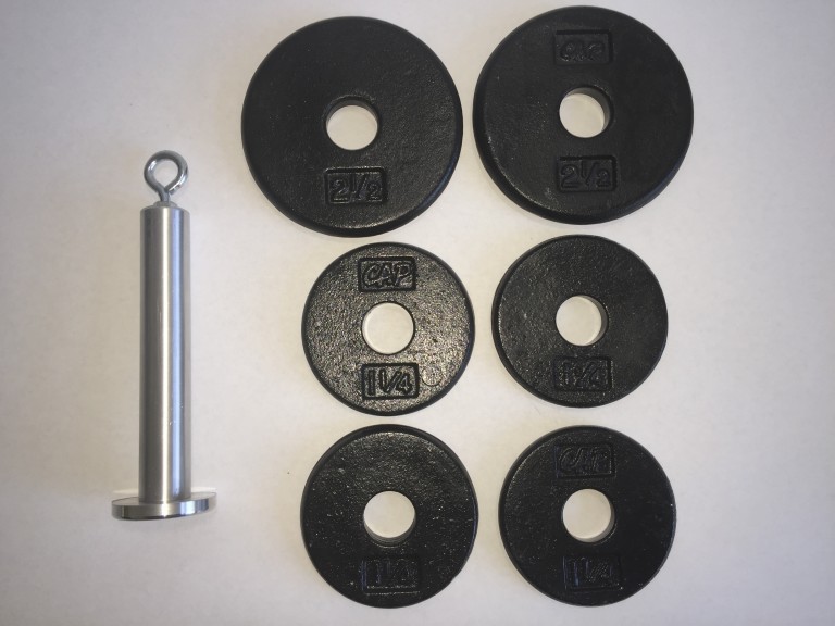 Plate Weight Arbor w/ Weights (10lb) | LG Hanger PE System